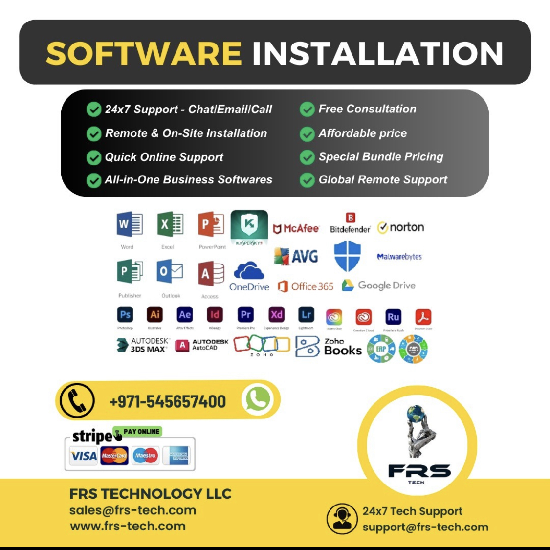 Software Installation Services in Dubai, UAE | FRS Technology
