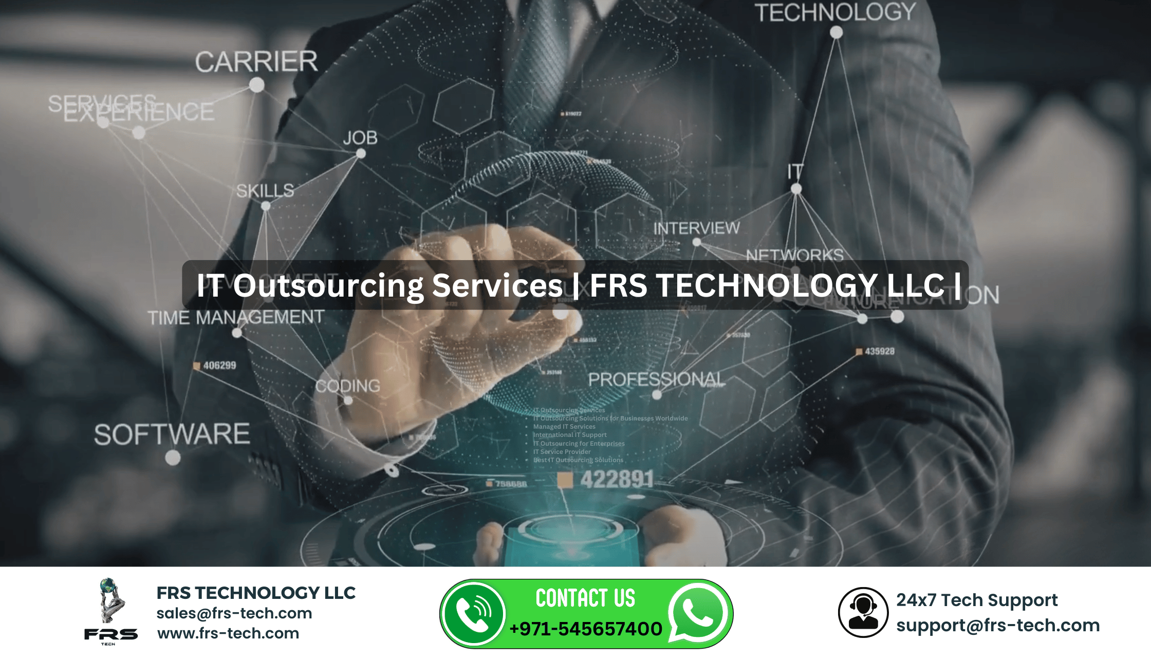 Top IT Outsourcing Services | 24/7 Managed IT Solutions & Cybersecurity | FRS Technology LLC